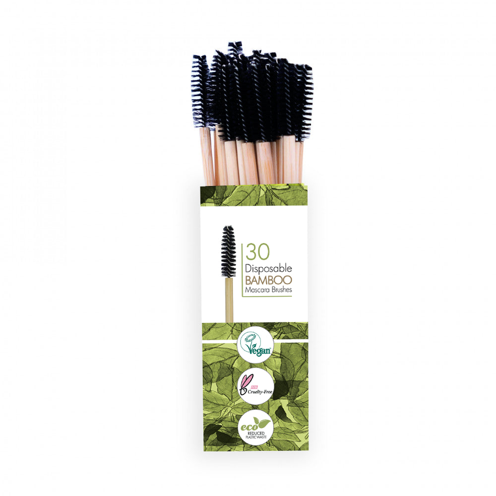 Vegan Disposable Bamboo Mascara Brushes 30 Pcs – Salon Supplies & Furniture